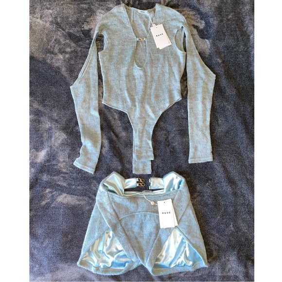 Ruve | Tops | Brand New Unique Bodysuit And Short Set | Poshmark